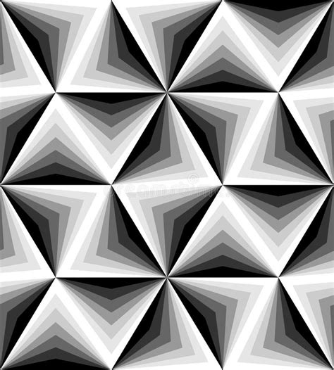 Seamless Polygonal Monochrome Pattern Geometric Abstract Background