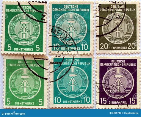 Ddr Stempel Stockfoto Bild Von Republik Kommunistisch 6985740