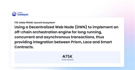 using a decentralized web node dwn to implement an off chain