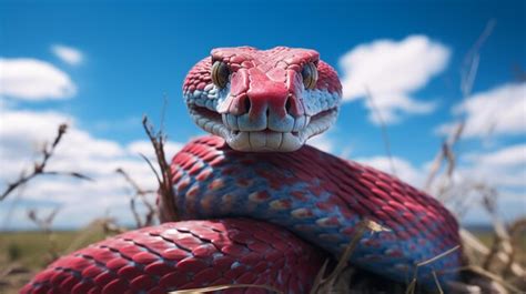 Premium AI Image | Photo of a Viper under Blue Sky