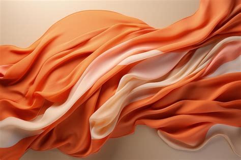 Premium Photo Closeup Orange Peachcolored Fabric Apricot Crush Color