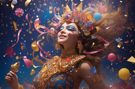 Premium Photo Celestial Carnival Depict A Cosmic Carnival Where