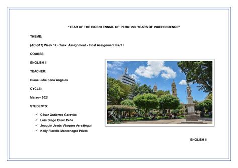 AC S17 Week 17 Task Assignment Final Assignment Part I The