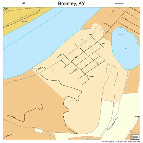 Bromley Kentucky Street Map 2109856
