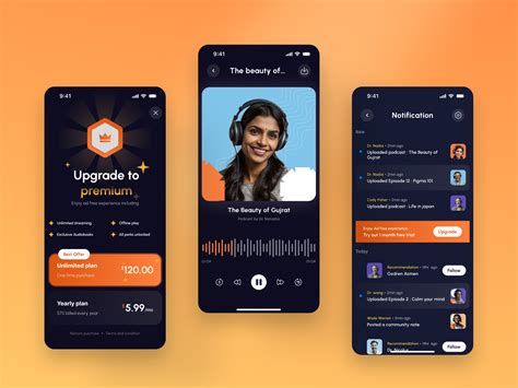 🎧 Explore Listen Repeat Podcast App Ui Design 🔥 By Focotik Ui Ux