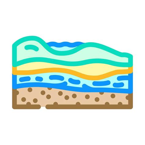 subterráneo agua hidrogeólogo color icono vector ilustración 32830497