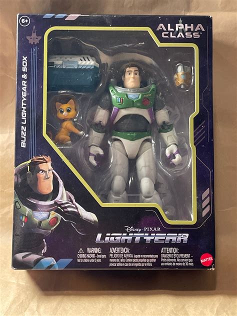 Disney Pixar Lightyear Movie Buzz And Sox Alpha Class Action Figure 2022
