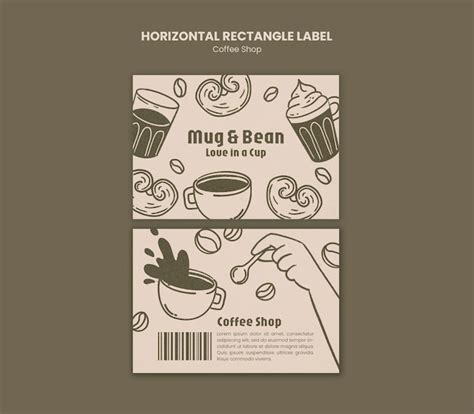 Coffee Cup Label Template Images Free Download On Freepik