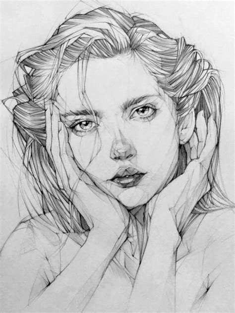 ArtStation pencil drawing portrait Toh Yasu藤保 藤保 Toh Yasu Portrait drawing Pencil