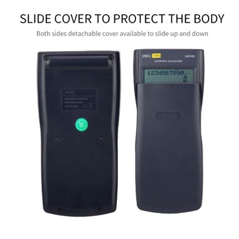 Deli Scientific Calculator Problem Solving With Slide Cover Functions Digits Shopee