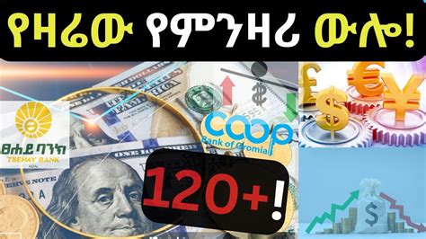 Daily Exchange rates የዕለቱ የምንዛሬ ተመን ዶላር ምንዛሬ የምንዛሬ ዋጋ በተለያዩ ባንኮች Dollar