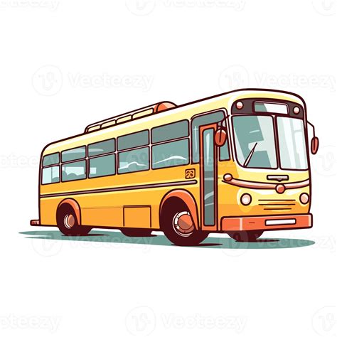 Retro Bus Illustration 26720991 Png