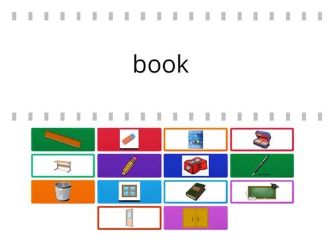 Classroom Objects Find The Match