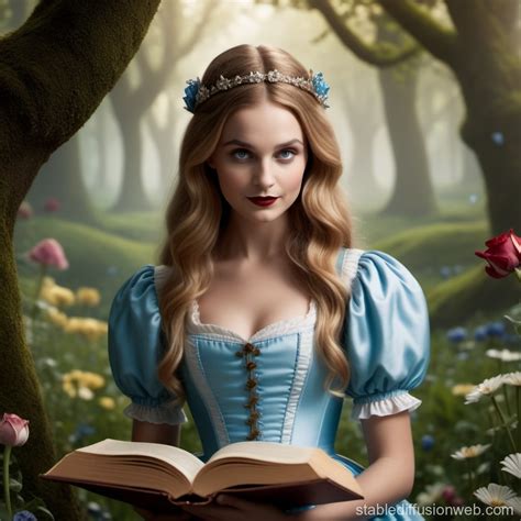 Alice In Wonderland Illustration Stable Diffusion Online