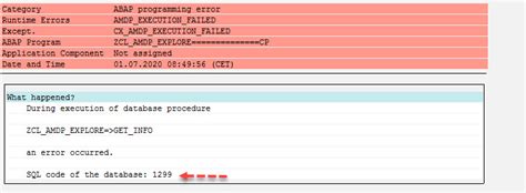 Hana Sql Exit Handler Sapcodes