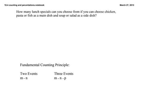 10 4 fundamental counting priciple and permutations pdf skiing sports