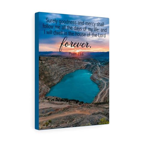 Scripture Walls Forever Psalm 236 Bible Verse Canvas Christian Wall