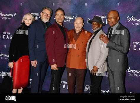 Hollywood California February 09 L R Gates Mcfadden Jonathan