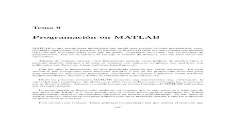 pdf programacio´n en matlab · 158 tema 9