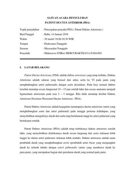 Sap Penyakit Pda Pdf