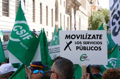 CSIF se concentrará en septiembre en Madrid para exigir al Gobierno una