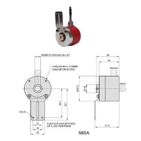 110ha Large Bore Hollow Shaft Encoder Industrial Encoders Direct