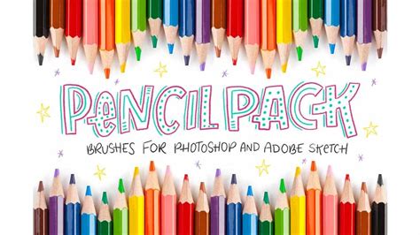 براش مداد فتوشاپ Pencil Pack Ps Brushes دانلود براش فتوشاپ