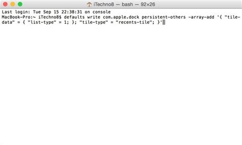 How To Add A Recent Items Stack To Your Dock In OS X