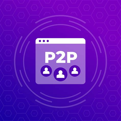 P2p Icon Peer To Peer Decentralized System 49899568 Vector Art At Vecteezy