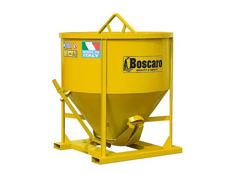 Conical Concrete Bucket With Bottom Discharge And Forklift Pockets