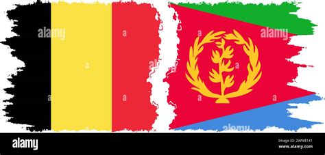 Belgium Eritrea Flag Stock Vector Images Alamy