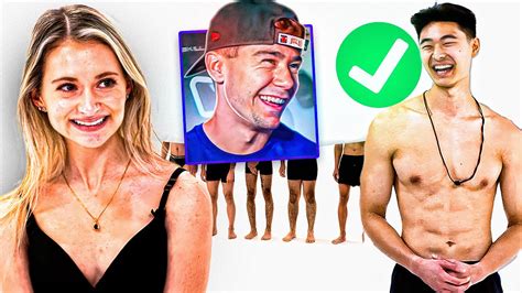 CITA A CIEGAS 1 CHICA VS 5 CHICOS BASANDOSE EN SUS CUERPOS YouTube