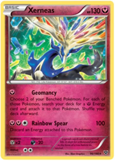 Xerneas Xy 96 Pokemon Card