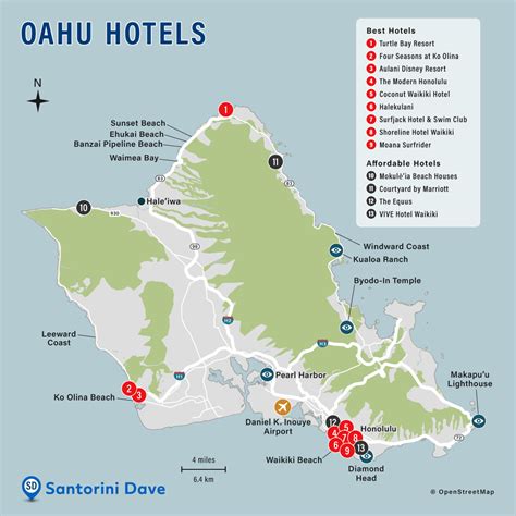 Hotels On Waikiki Beach Map