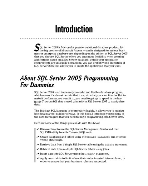 Fordummiesmicrosoftsqlserver2005programmingfordummiesapr2007pdf