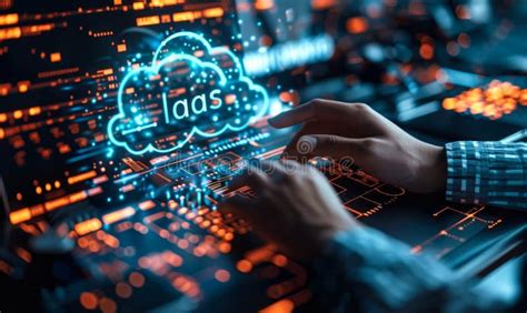 It Professional Explores Concept Of Infrastructure As A Service Iaas