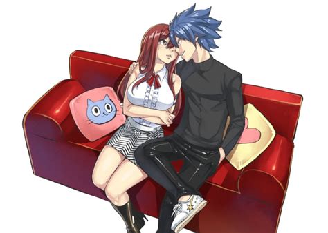 Erza Scarlet And Jellal Fernandes Fairy Tail Drawn By Mashimahiro