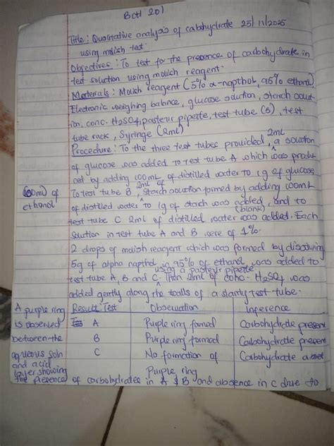 Title Quantitative Analysis Of Carbohydrate Using Molisch Test Objectiv
