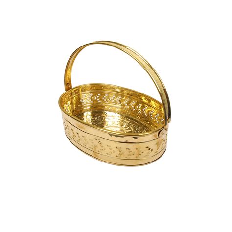 Brass Floower Basket Ragaarts