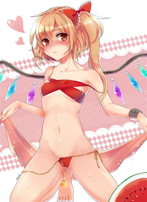 Flandre Scarlet Touhou Drawn By Kyuri Suika Danbooru