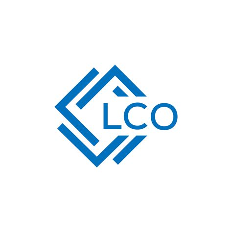 Lco Letter Logo Design On White Background Lco Creative Circle Letter
