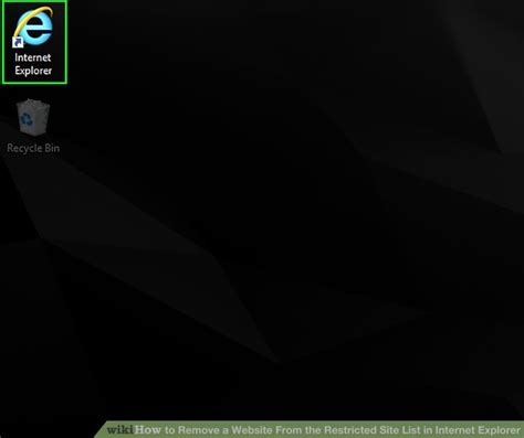 how to remove a website from the restricted site list in internet explorer