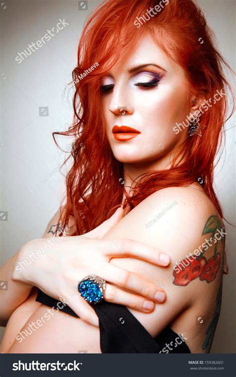 Beautiful Sexy Woman Red Hair Red Stock Photo Shutterstock
