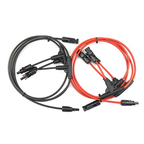 남자이고 여성인 태양 전지판 병렬 연결 Y형 분기관 연결기 Pv