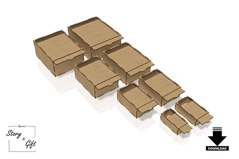 Slide Box Laser Cut · Creative Fabrica