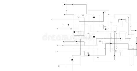 Technology Black Circuit Diagram Concept Stock Vector Illustration Of Communication Digital
