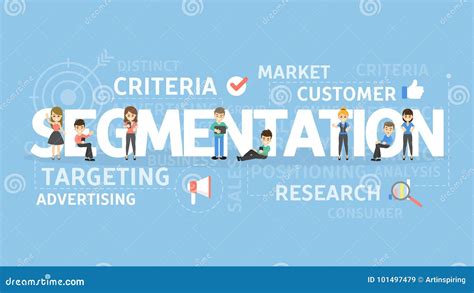 Segmentation Concept Illustration Stock Vector Illustration Of