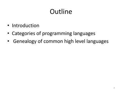 Solution Evolution Of Programming Languages Studypool