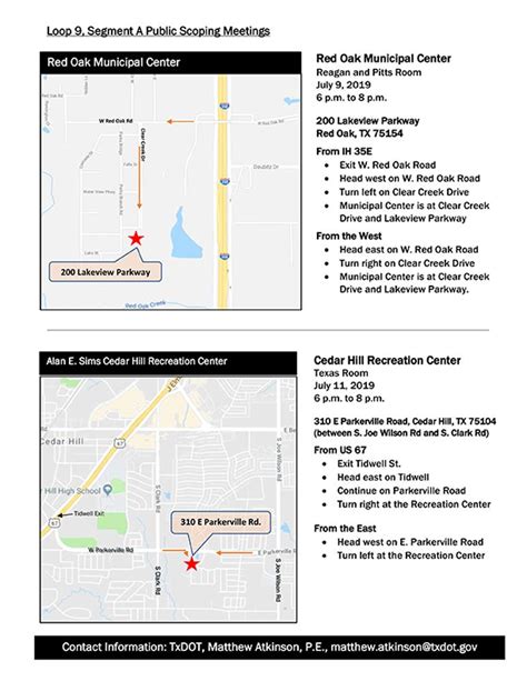 Invitation To The Scoping Public Meetings For The Loop 9 Segment A