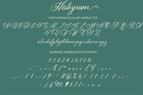 Histogram Script Font Script And Handwritten Ft Card And Greeting Envato
